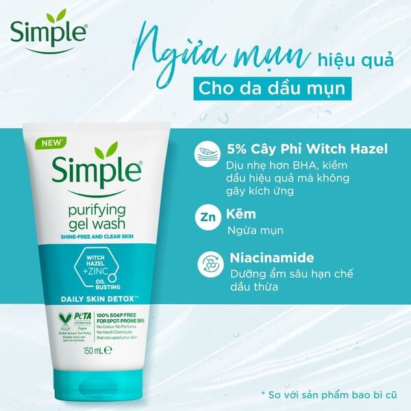 Sữa Rửa Mặt Simple Cho Da Dầu Mụn: Review Và Hướng Dẫn Cách Sử Dụng – THẾ GIỚI SKINFOOD