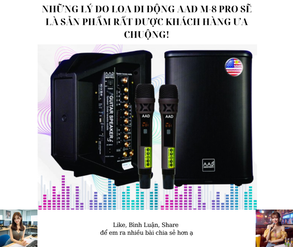 NHỮNG LÝ DO LOA DI ĐỘNG AAD M-8 PRO SẼ LÀ SẢN PHẨM RẤT ĐƯỢC KHÁCH HÀNG – VIDIA