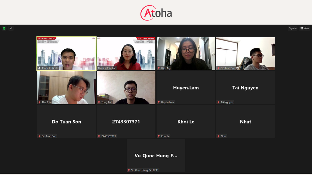 Khai giảng thành công khóa học CAPMONLINEPRO5 – Atoha