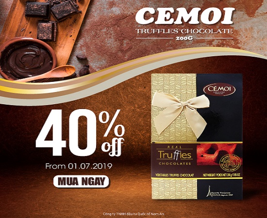 ƯU ĐÃI 40% CEMOI TRUFFLES CHOCOLATE 200G – Nam An Market