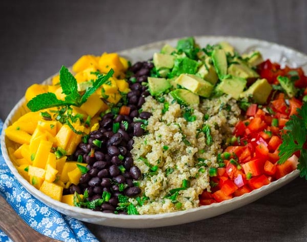 MANGO BLACK BEAN & AVOCADO QUINOA SALAD – Nam An Market