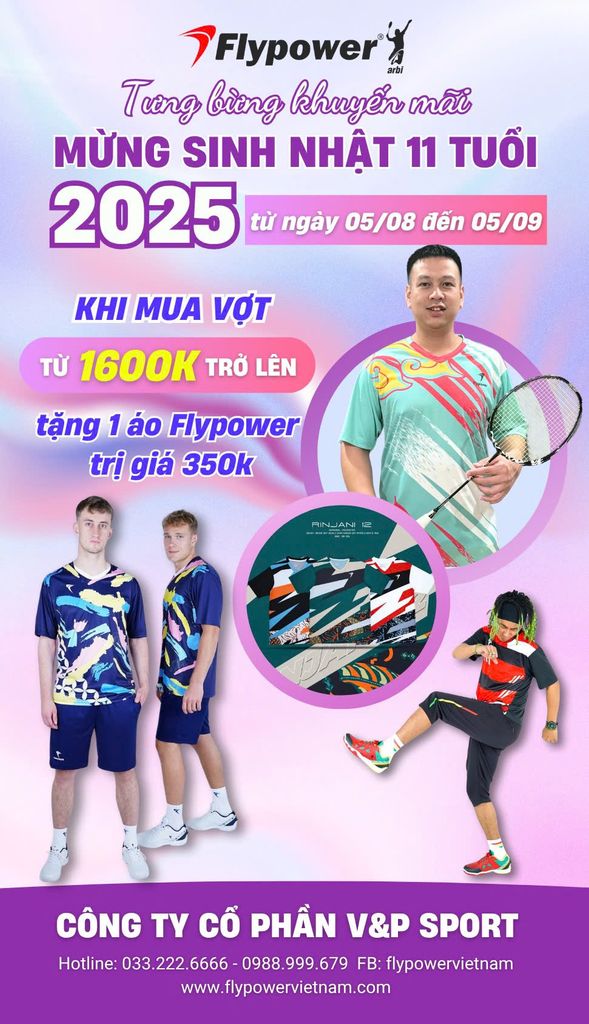 Tưng bừng khuyến mãi mừng sinh nhật 11 tuổi của Flypower Việt Nam – flypowervietnam
