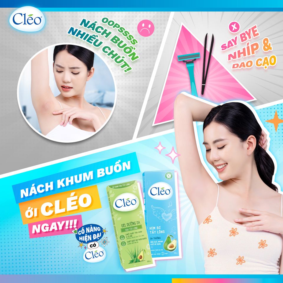 Bật mí sản phẩm kem tẩy lông nách tốt nhất dành cho chị em - Cleobeauty.vn