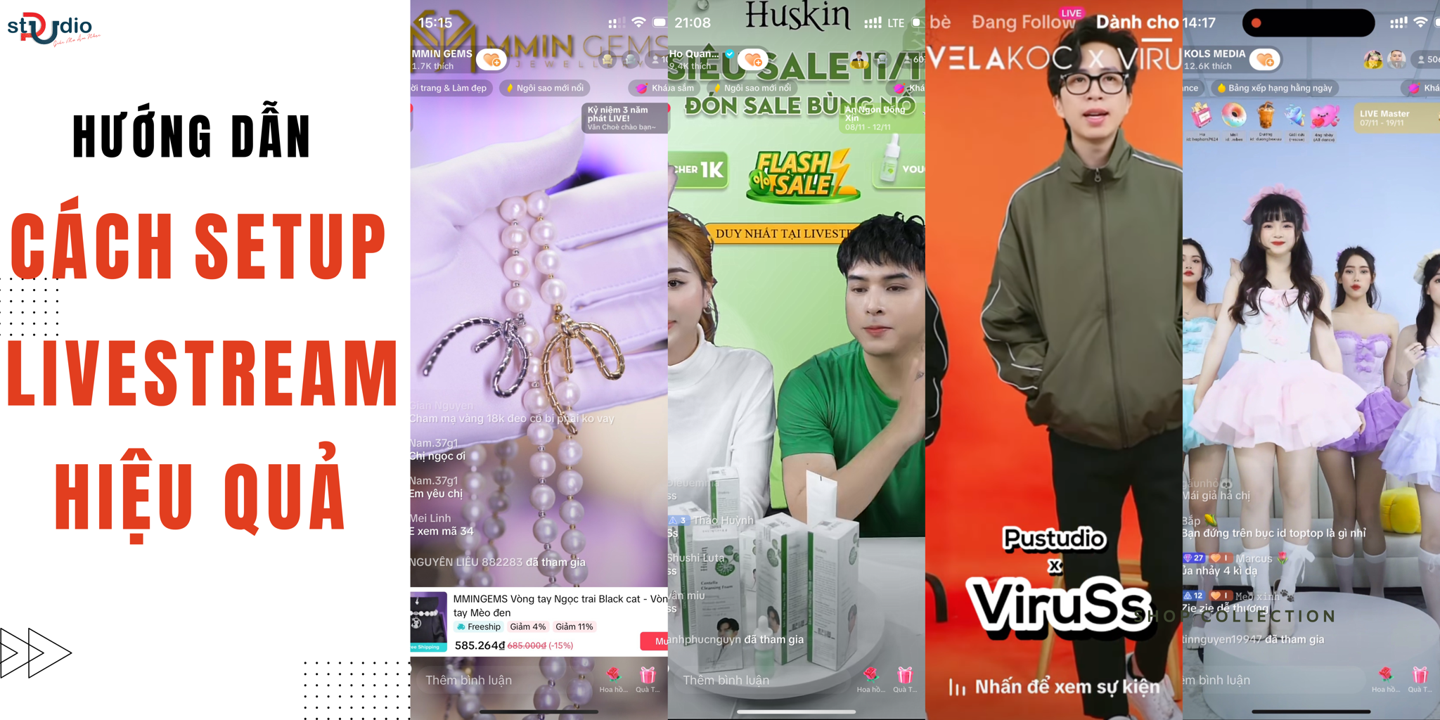 Hướng Dẫn Setup Phòng Livestream Đẹp - Tối Ưu Chi Phí - Pustudio.vn