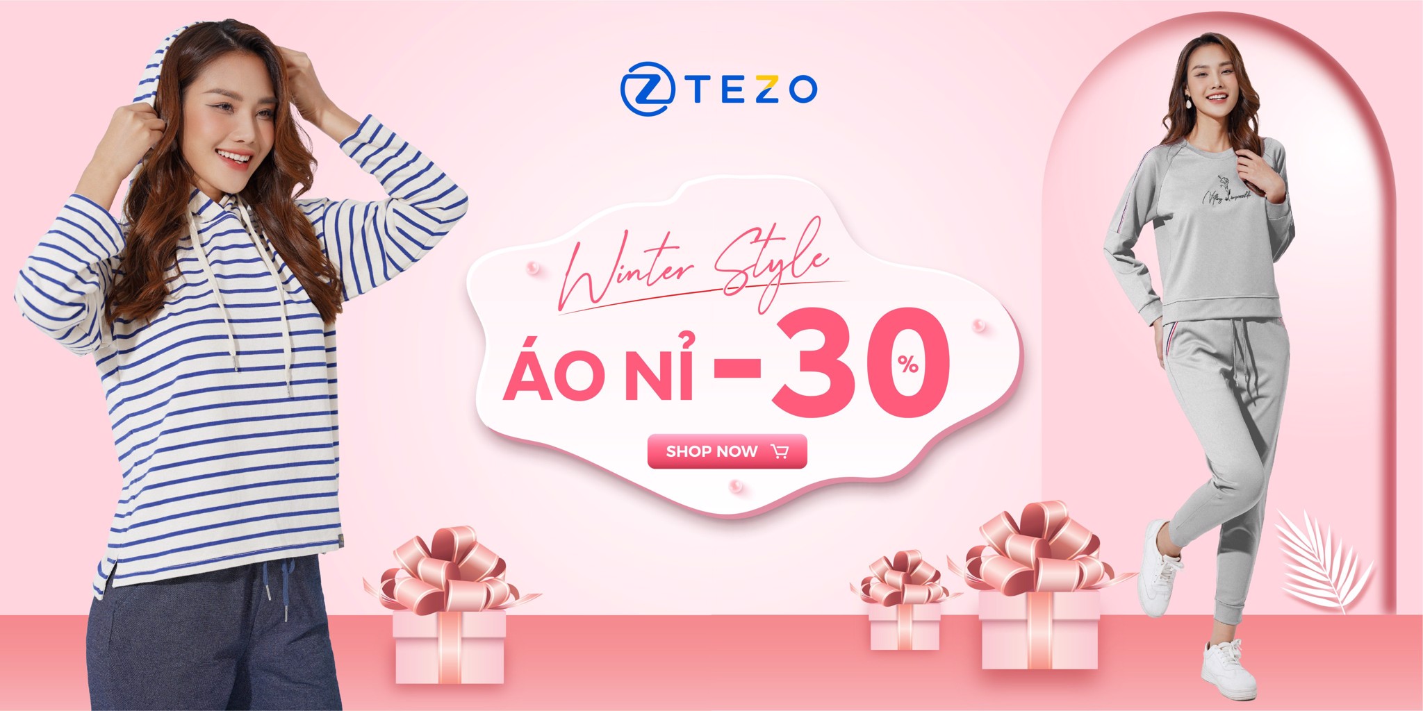 ĐẠI TIỆC THÁNG 10 - ÁO NỈ NỮ GIẢM 30% – TEZO Thời trang thương hiệu Việt.