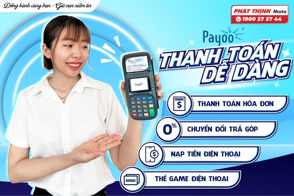 Thanh toán hóa đơn thật dễ dàng với Payoo tại hệ thống HEAD Phát Thịnh – HEAD Honda Phát Thịnh