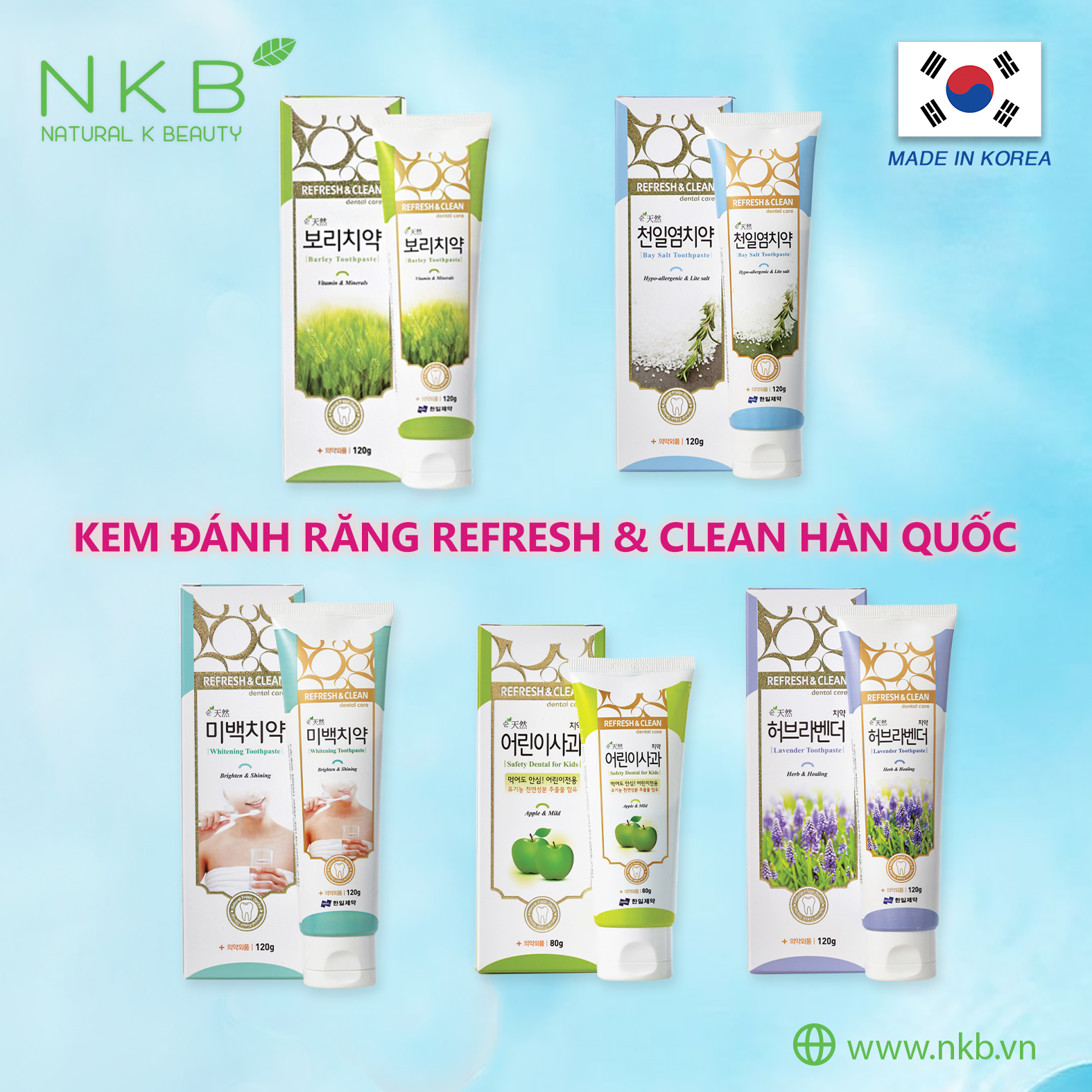 KEM ĐÁNH RĂNG | Mỹ Phẩm Hàn Quốc NKB – NKB - Natural K Beauty