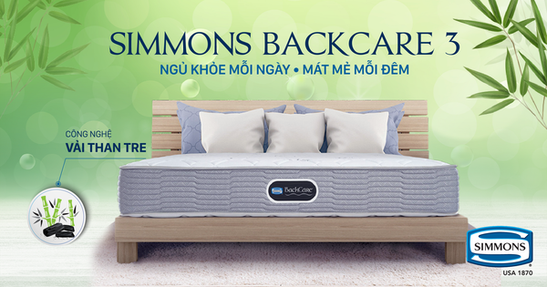 [NEW ARRIVAL] SIMMONS BACKCARE 3 - NỆM THAN TRE KHÁNG KHUẨN – RITA VÕ MUANHANHVATLIEUXAYDUNG ...