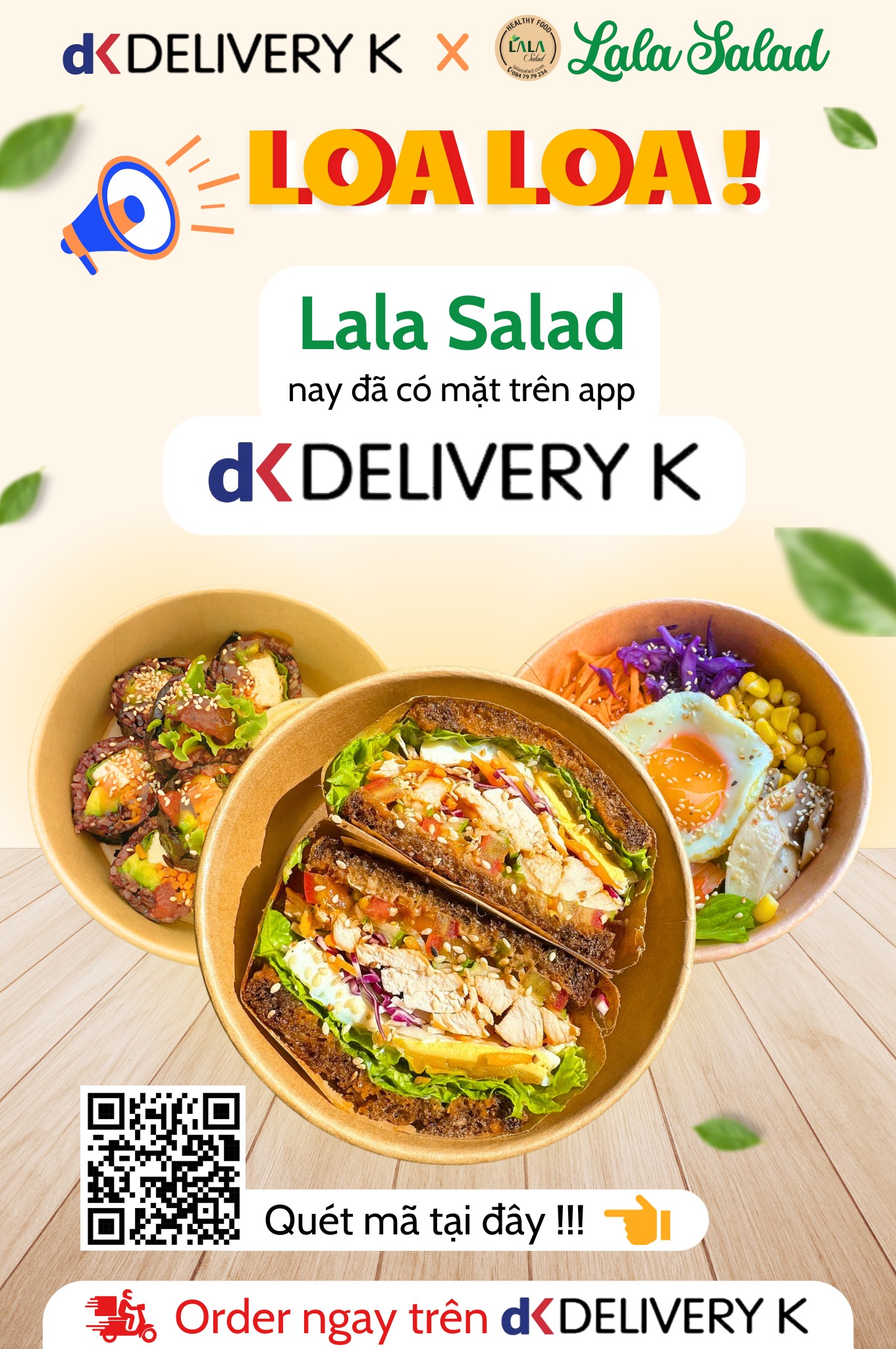 Thông Báo: Lala Salad Healthy Food Đã Có Mặt Trên Delivery K – LALA SALAD