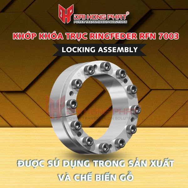 KHỚP KHÓA TRỤC RINGFEDER RFN 7003 ĐƯỢC SỬ DỤNG TRONG CHẾ BIẾN GỖ