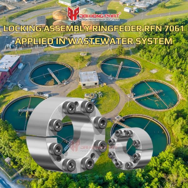 LOCKING ASSEMBLY RINGFEDER RFN 7061 APPLIED IN WASTEWATER SYSTEM