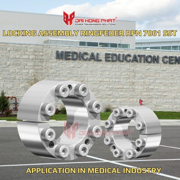 LOCKING ASSEMBLY RINGFEDER RFN 7061 SST APPLICATION IN MEDICAL INDUST