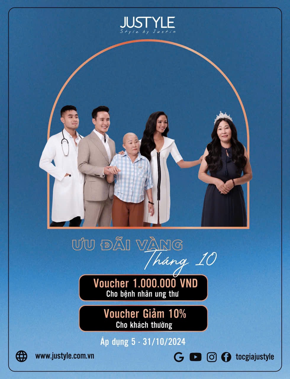 Tóc Giả JUSTYLE | Chương Trình Ưu Đãi Vàng Tháng 10