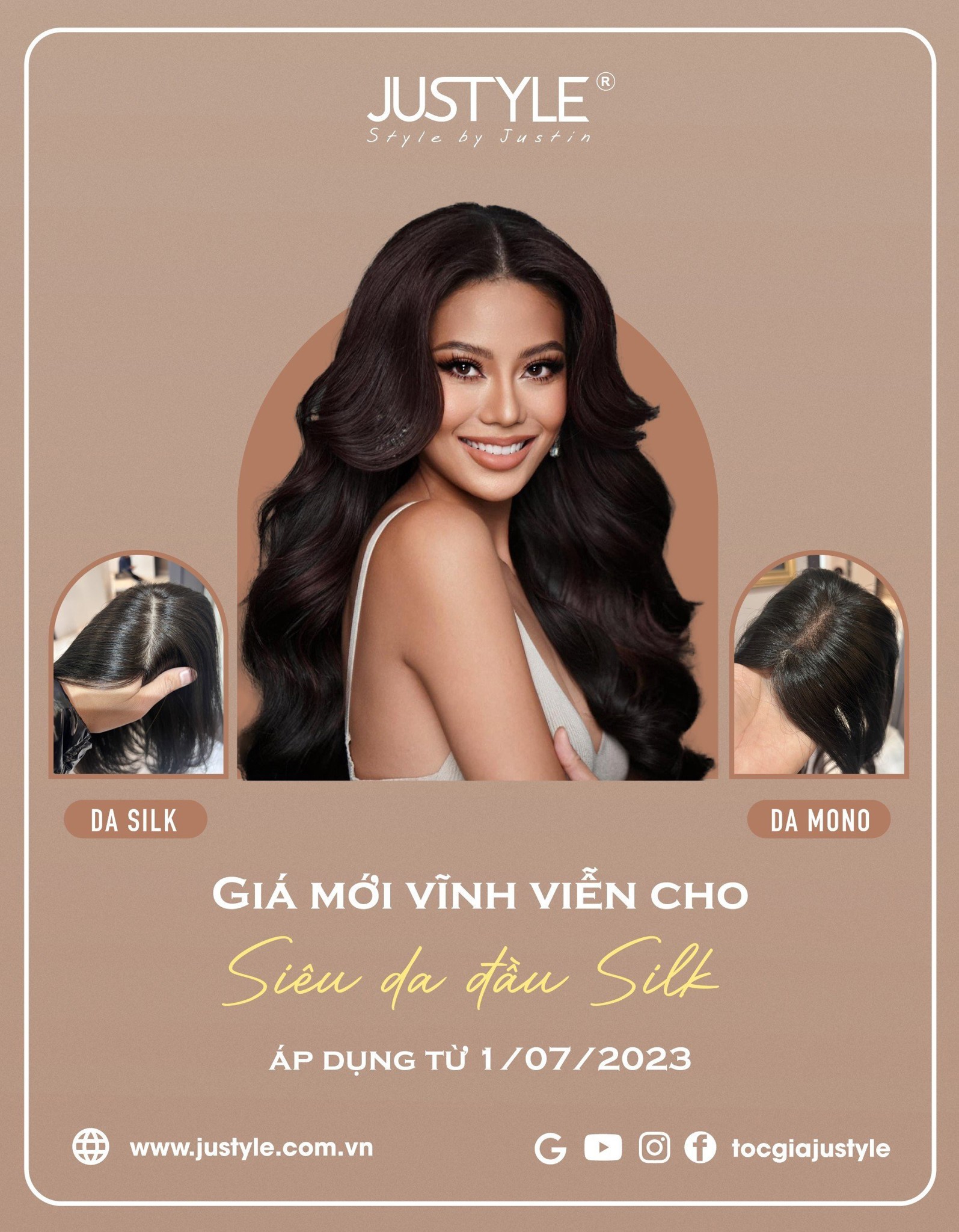 JUSTYLE | New Sales Promotion For July 2023 – Tóc Giả JUSTYLE