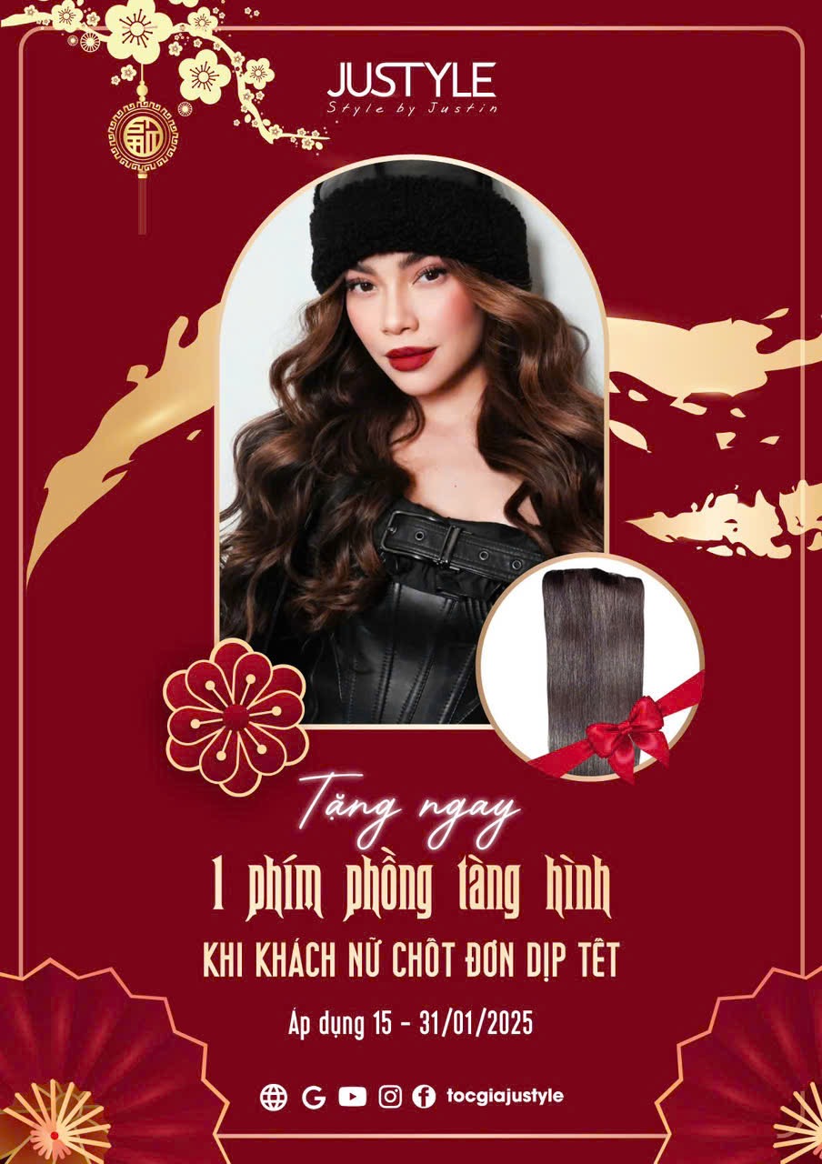 JUSTYLE Wig | Sales Promotion For Tet Holiday 2025 – Tóc Giả JUSTYLE