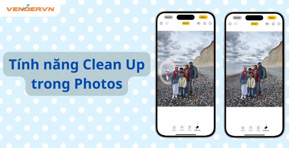 Giới thiệu tính năng xoá vật thể Clean Up trên iOS 18 Beta – Vender