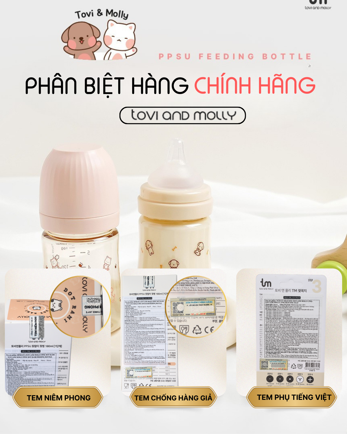 HƯỚNG DẪN KIỂM TRA TEM CHỐNG HÀNG GIẢ CHO CÁC SẢN PHẨM TOVI AND MOLLY – CÔNG TY TNHH THREE JAY'S