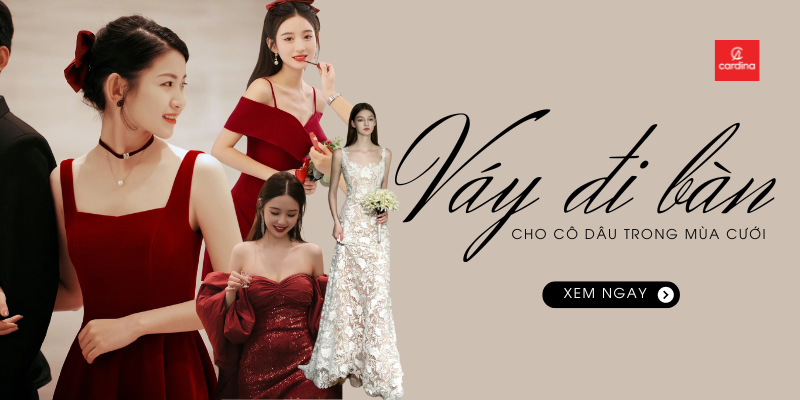 99+ Mẫu váy cưới đi bàn siêu xinh cho cô dâu mùa cưới 2025