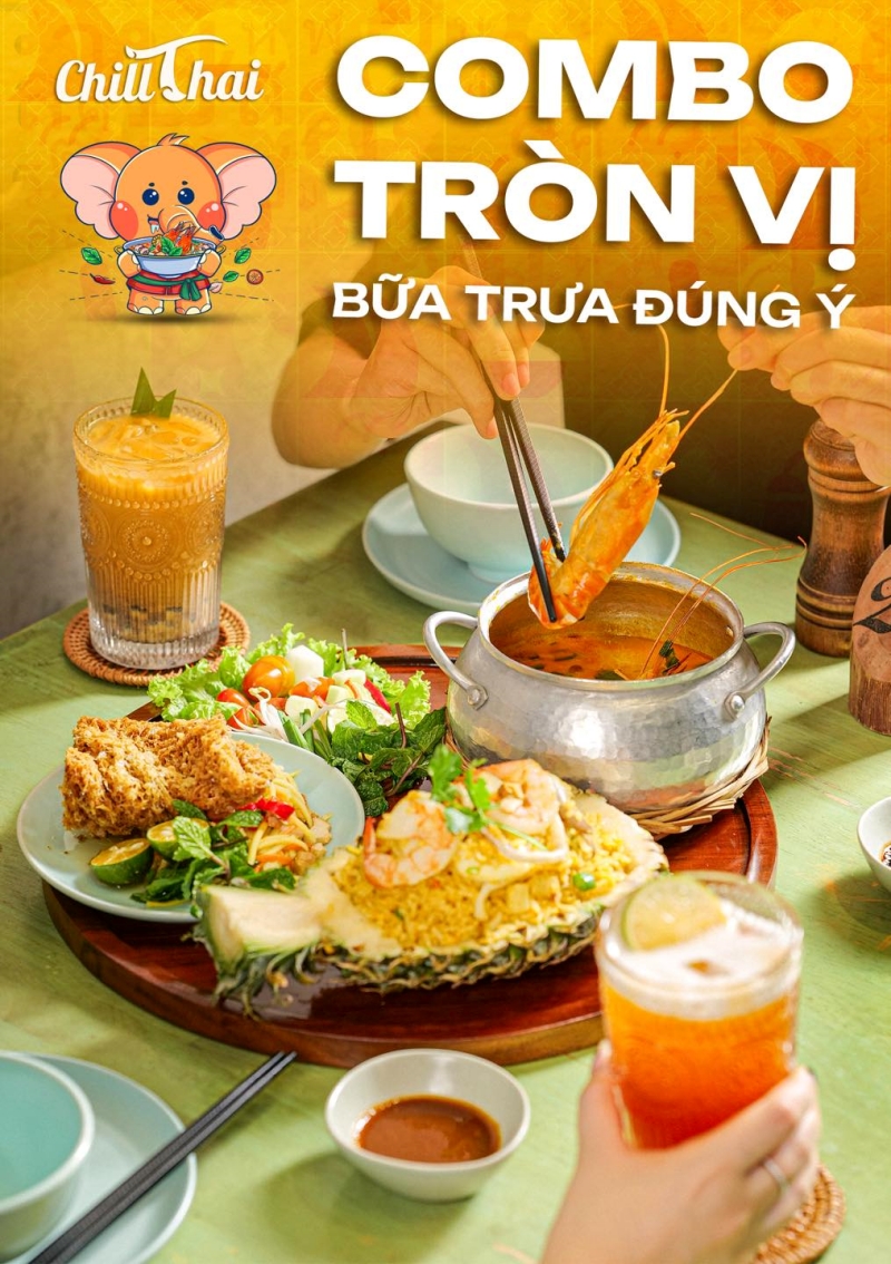 Combo tròn vị - bữa trưa đúng ý tại ChillThai