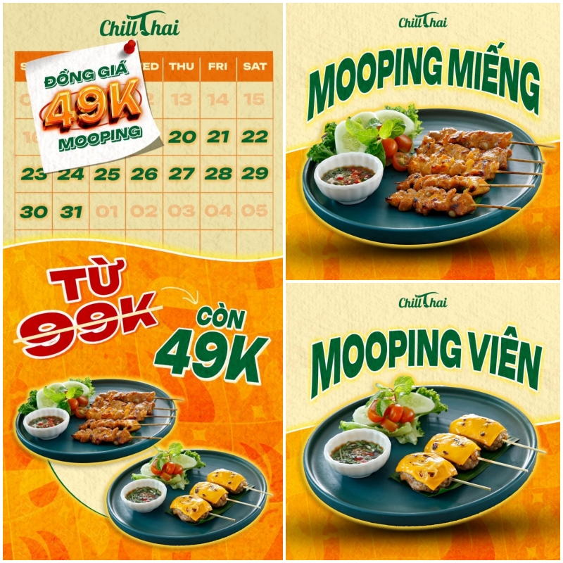 "Chốt giá 49K" - Mooping Thịt Viên & Thịt Miếng "gây thương nhớ" đồng – ChillThai