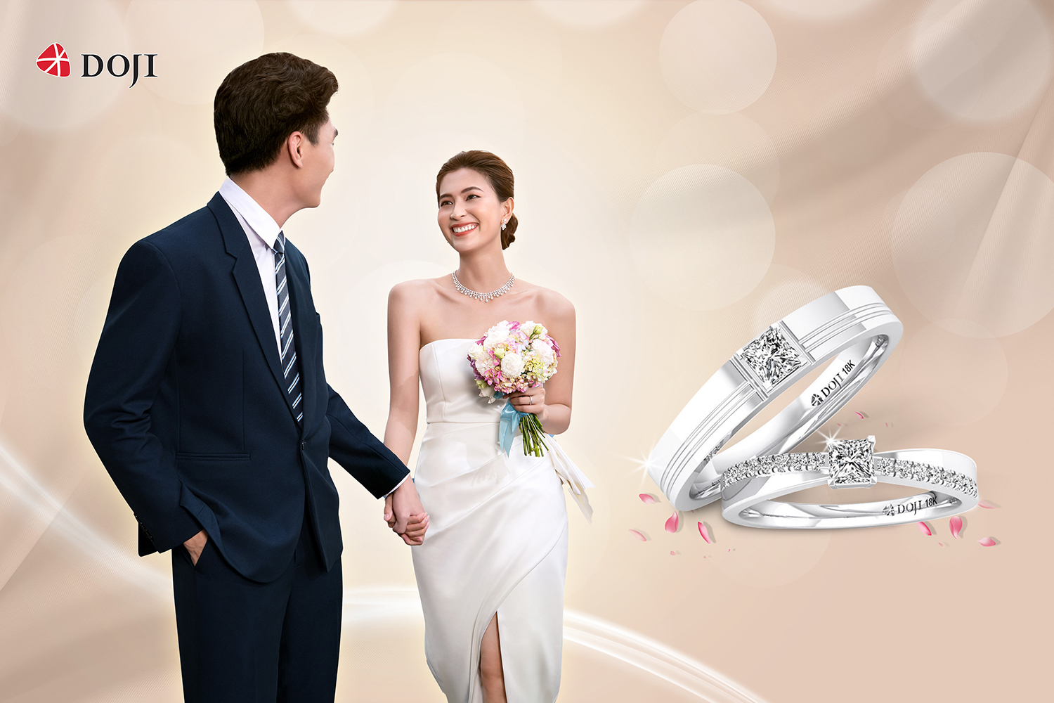 NHỮNG MẪU NHẪN CƯỚI HOT NHẤT THÁNG 6 – DOJI Gold & Gems Group