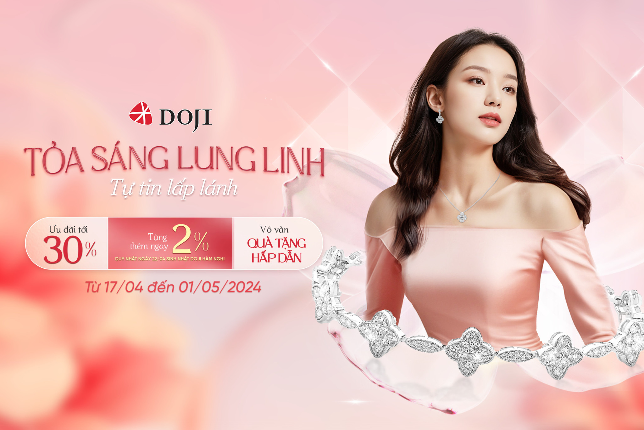ƯU ĐÃI TỚI 30% MỪNG SINH NHẬT DOJI TOWER HÀM NGHI, TP HỒ CHÍ MINH – DOJI Gold & Gems Group