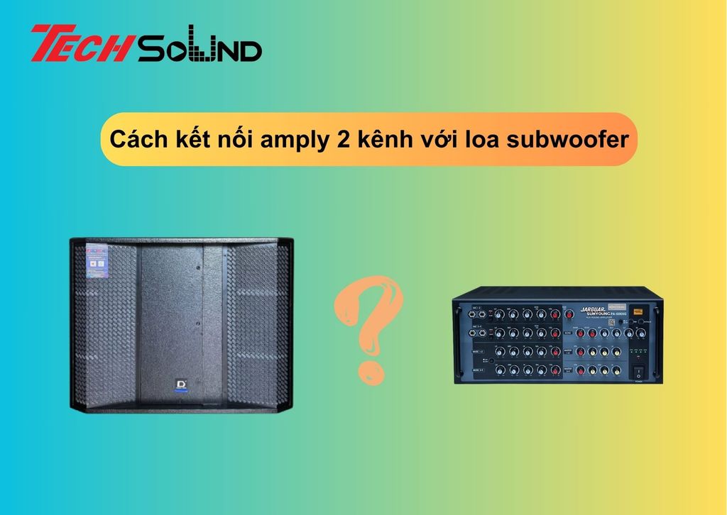 Cách kết nối amply 2 kênh với loa subwoofer chuẩn xác