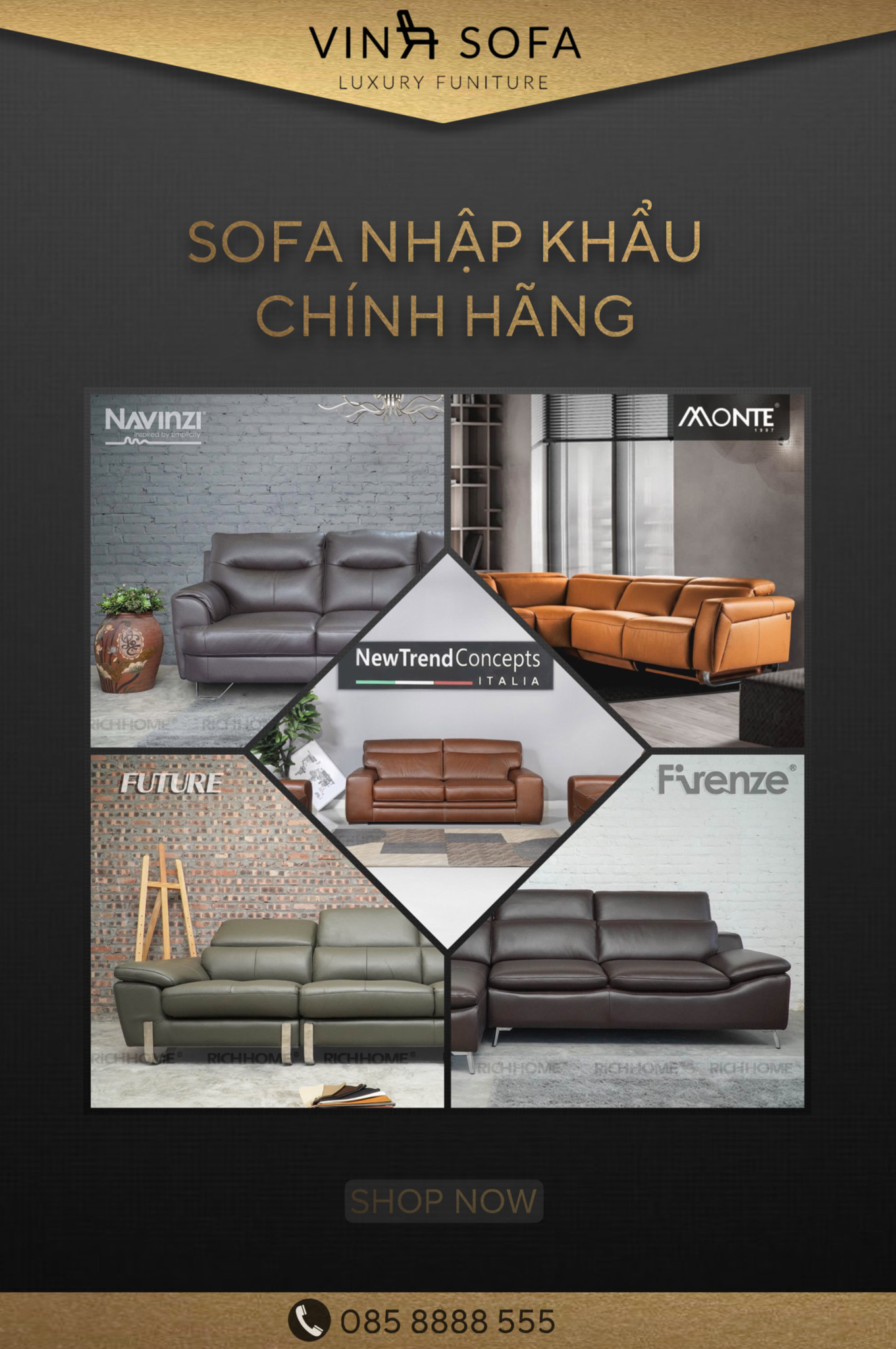 Giới thiệu về phân khúc Sofa Nhập Khẩu Chính Hãng tại Vinh Sofa – VINH SOFA