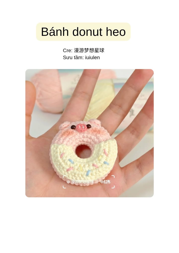 Khám Phá Bánh Donut Len Dễ Thương Giống Chú Heo / 2025-04-22 01:13 – MOSIDUO - Quà tặng handmade ...