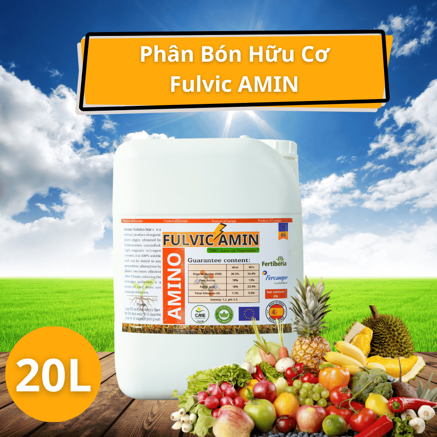 Phân Bón Lá Hữu Cơ Sinh Học Fulvic Amin – Hiệu Quả Nhanh Trong 3 Giờ – Nông Dược Kobeta