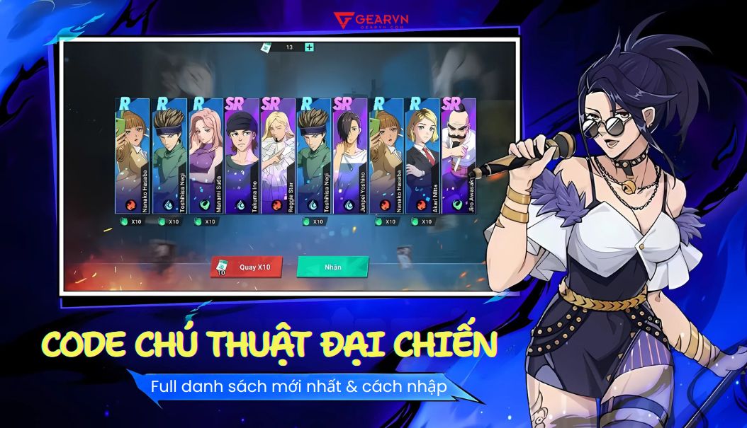 Full danh sách code Chú Thuật Đại Chiến mới nhất 2025 – GEARVN.COM