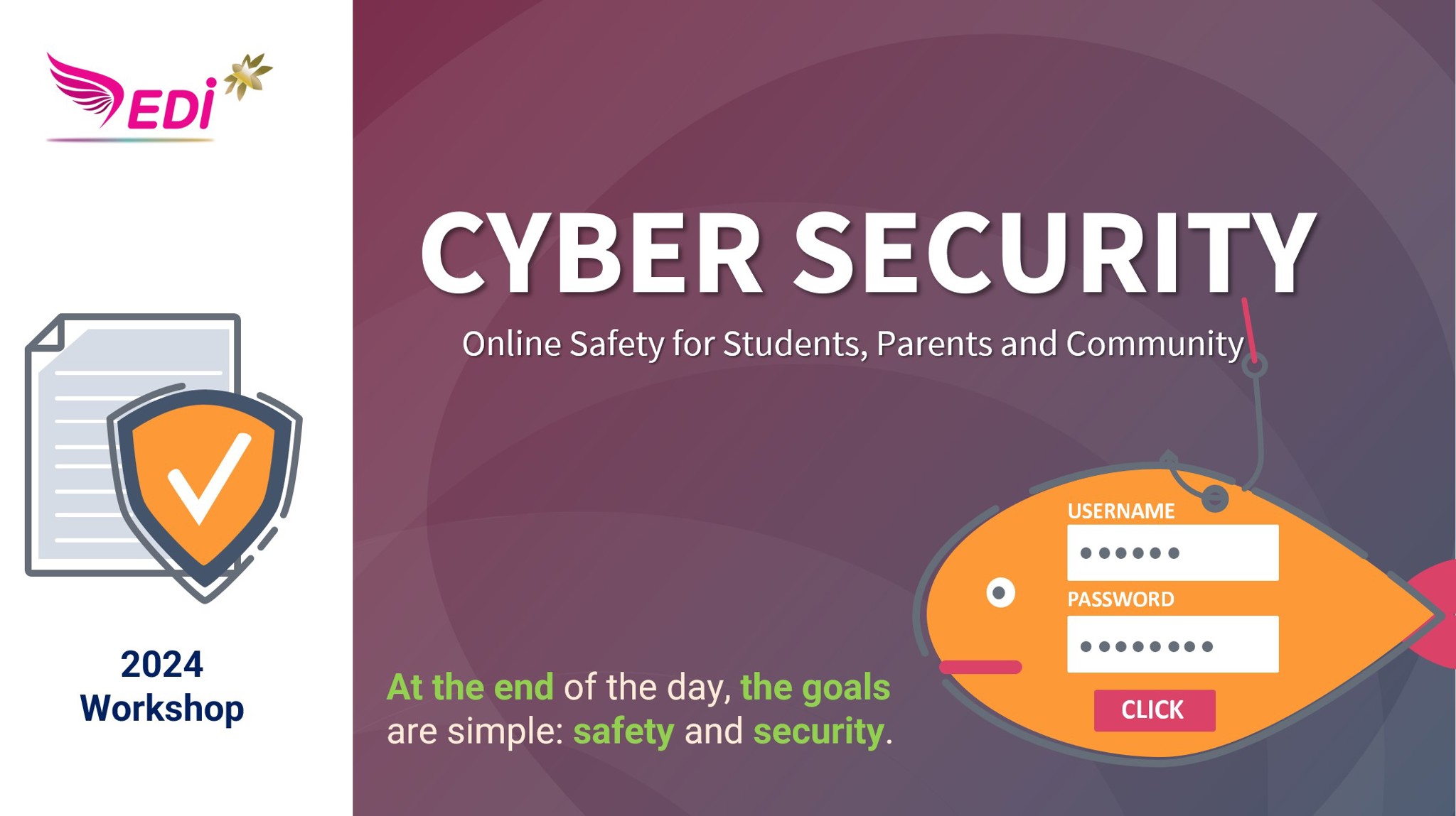 Cyber Security Workshop (1.5 Hours) – EDI
