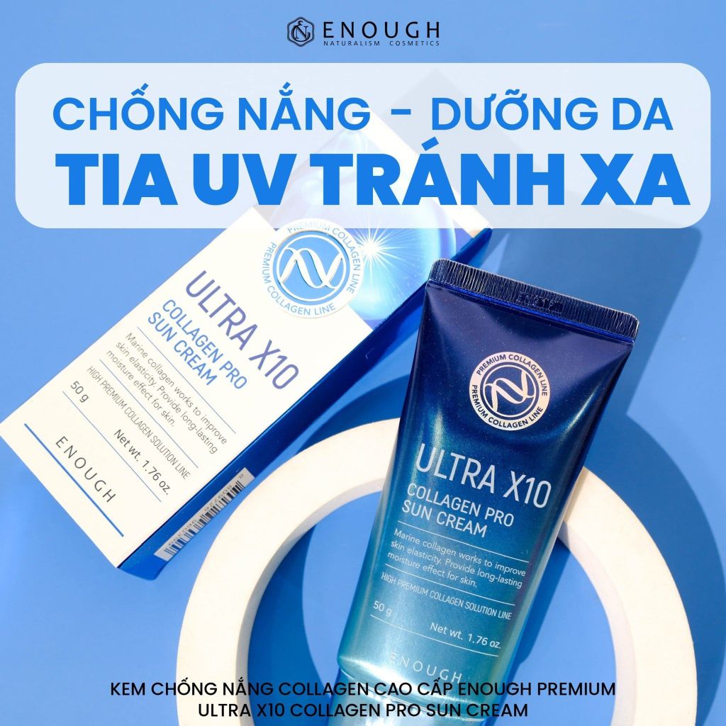 KEM CHỐNG NẮNG COLLAGEN CAO CẤP ENOUGH PREMIUM ULTRA X10 COLLAGEN PRO ...