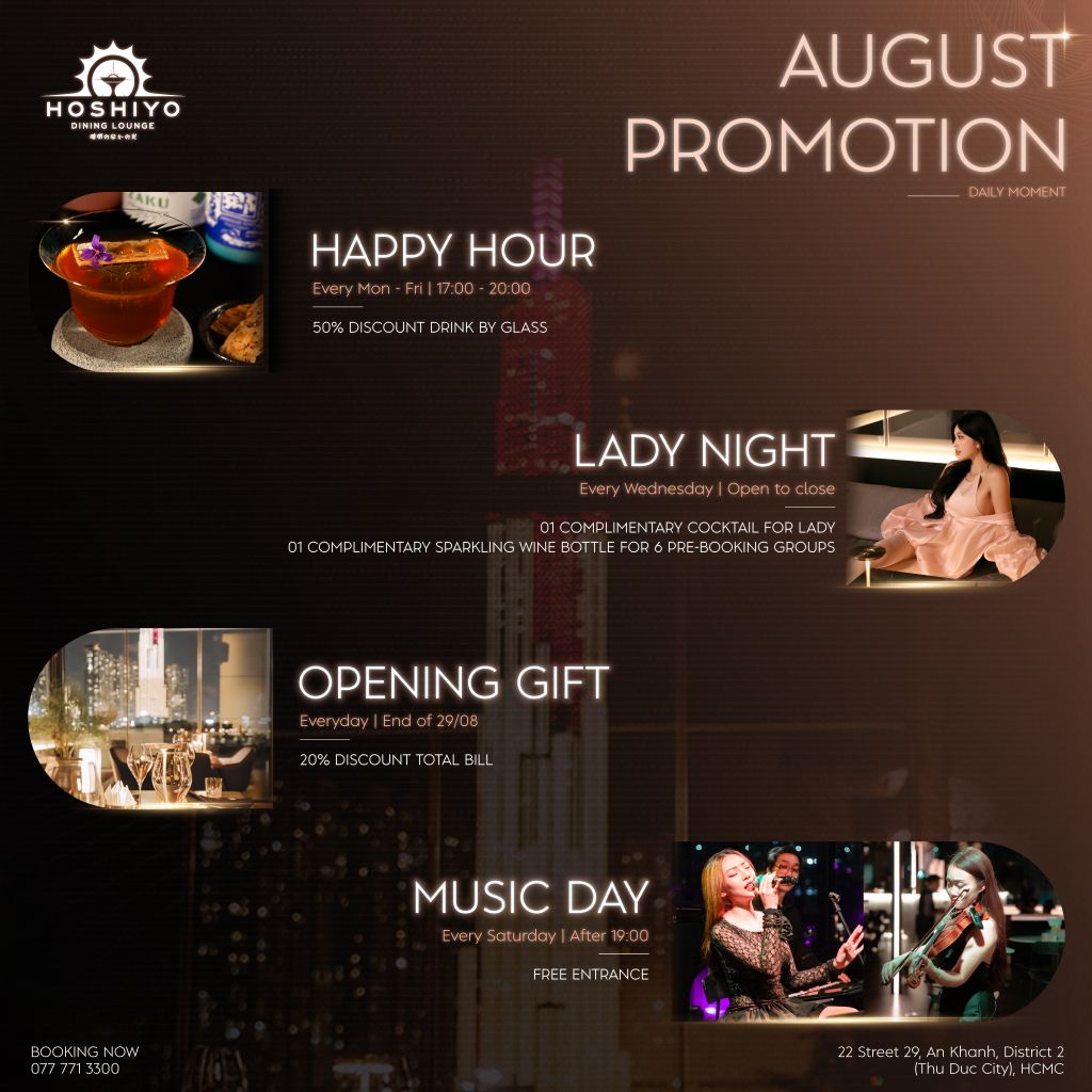 𝐉𝐚𝐩𝐚𝐧𝐞𝐬𝐞 𝐅𝐢𝐞𝐬𝐭𝐚 | 🍭 𝐀𝐮𝐠𝐮𝐬𝐭'𝐬 𝐏𝐫𝐨𝐦𝐨𝐭𝐢𝐨𝐧 – Hoshiyo Dining Lounge