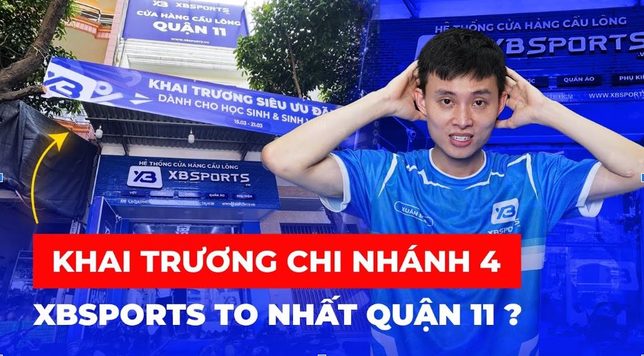Chi nhánh 4 XBSPORTS Quận 11 - XBSPORTS - HỆ THỐNG CỬA HÀNG CẦU LÔNG UY TÍN