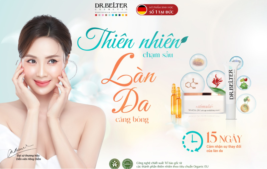 Dr.Belter đồng hành cùng Hồng Diễm trong chiến dịch “Thiên nhiên chạm – Beauty Choice