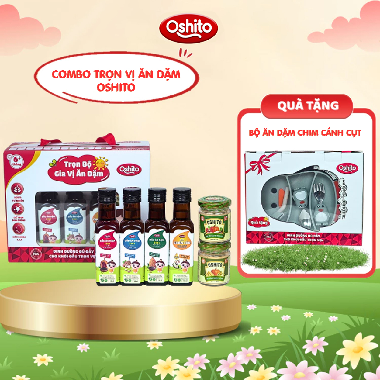 Mẹ dặm khéo, bé lớn vèo với Combo ăn dặm từ Oshito - OSHITO - Ăn Dặm Đủ Chất