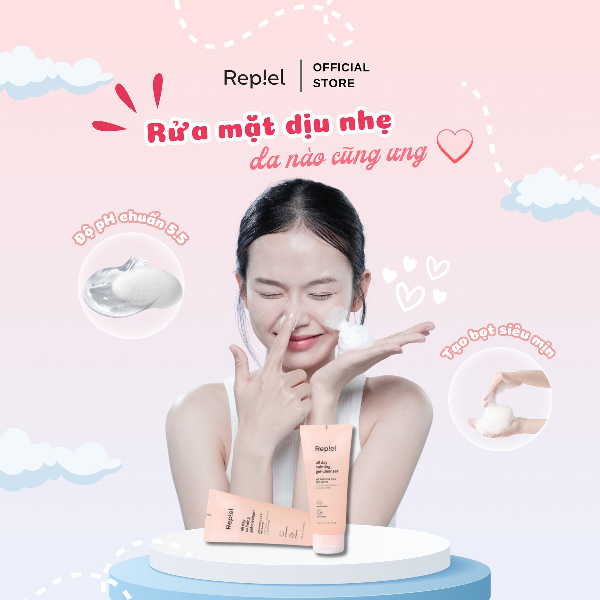 RỬA MẶT DỊU NHẸ - DA NÀO CŨNG ƯNG– Việt Nam