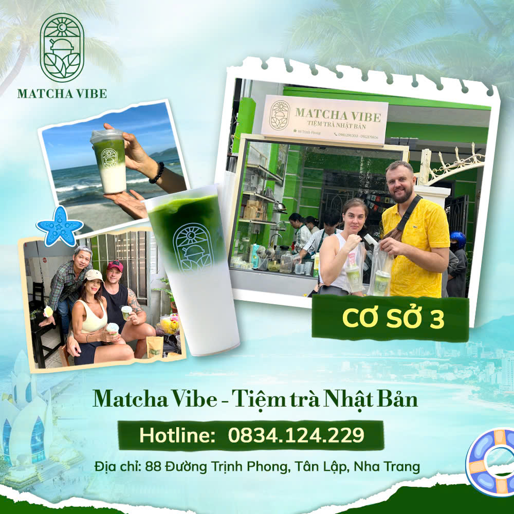 Matcha Vibe Cơ Sở 3 - 141 Ngô Gia Tự, Nha Trang – Tiệm Trà Nhật Bản