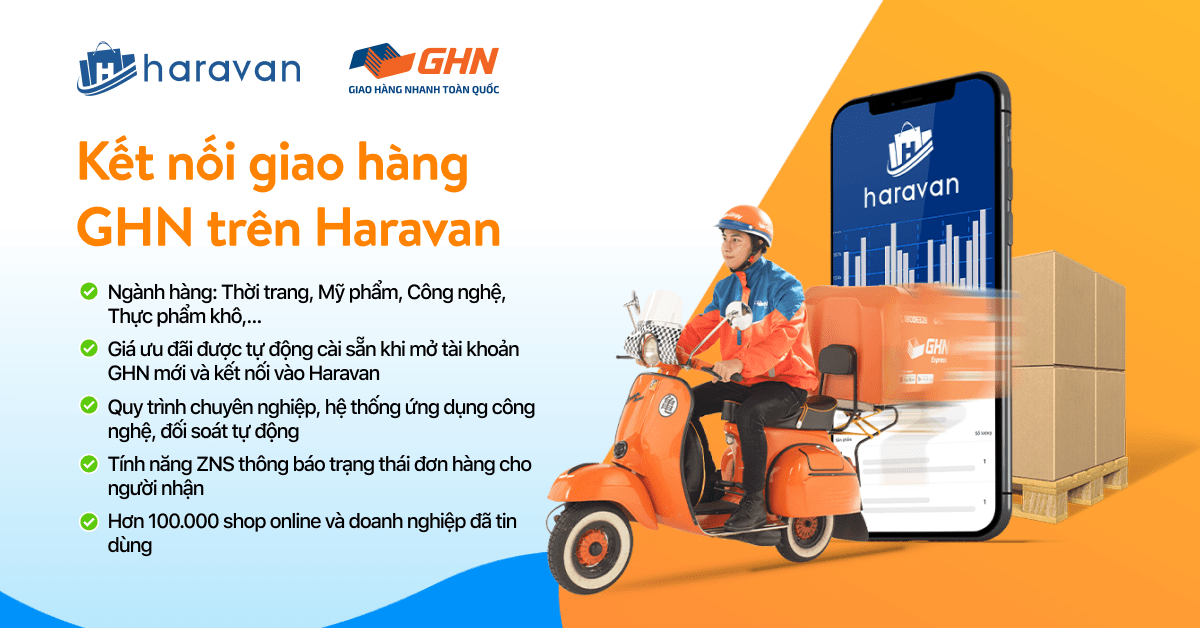 Ưu đãi giao hàng GHN đồng giá trên Haravan | Chuyên nghiệp, siêu tốc
