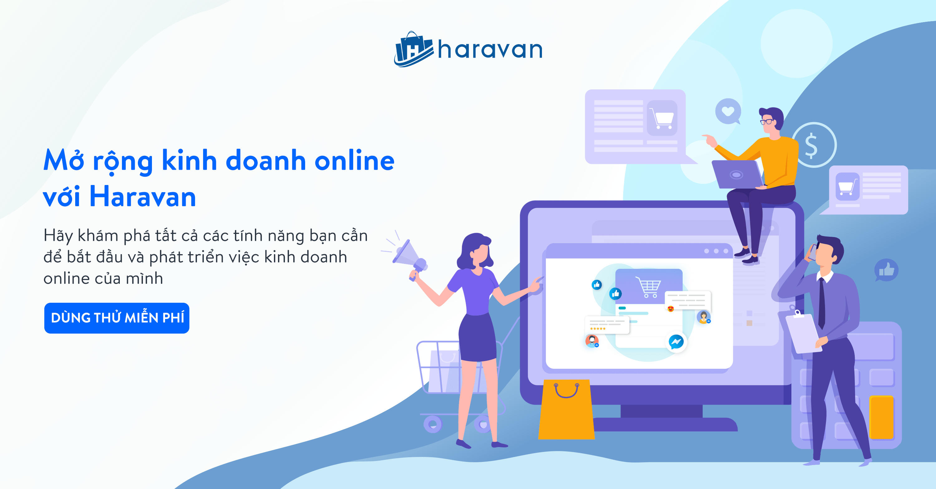 Mở rộng kinh doanh online với Haravan