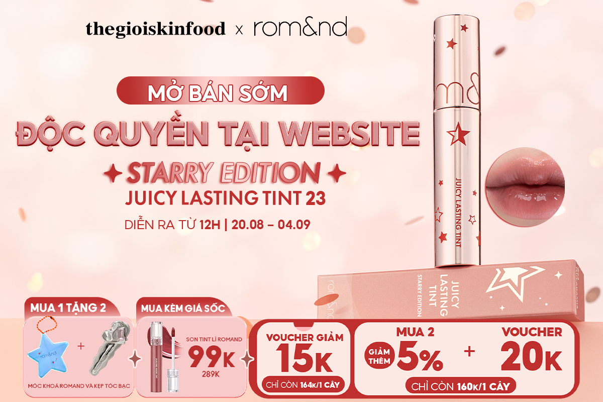 Son Tint Lì Romand Juicy Lasting Tint Starry Edition - Romand 23 Vỏ Mớ ...