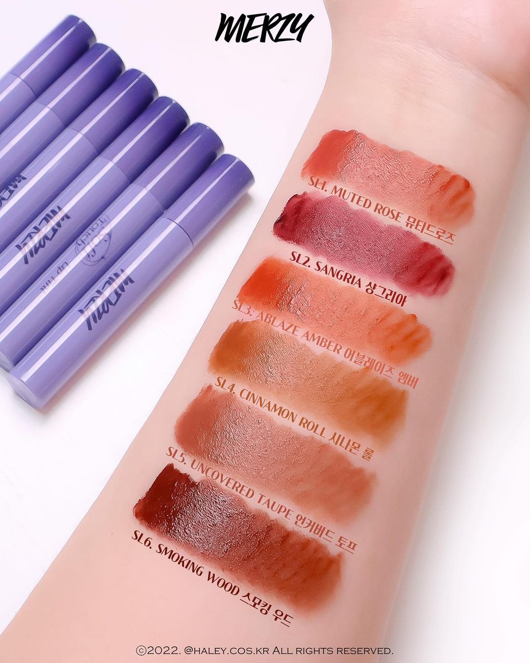 Tổng hợp toàn bộ son merzy vỏ tím màu nào đẹp nhất trên thị trường