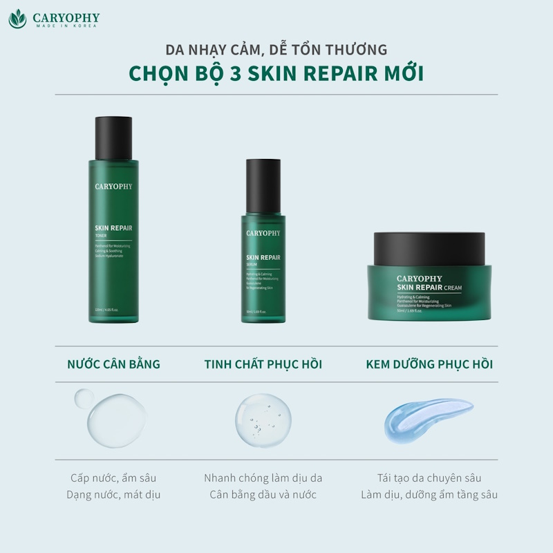 Kem Dưỡng Ẩm, Phục Hồi Cho Da Nhạy Cảm Caryophy Skin Repair Cream 50ml ...
