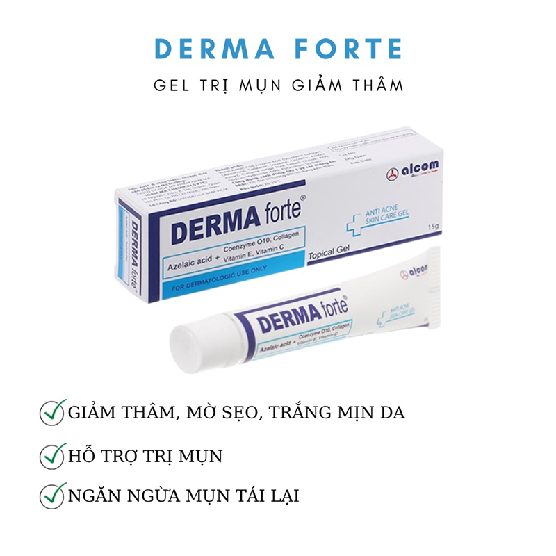 Gel Hỗ Trợ Giảm Mụn, Giảm Thâm Derma Forte Advanced Topical Gel 15g ...