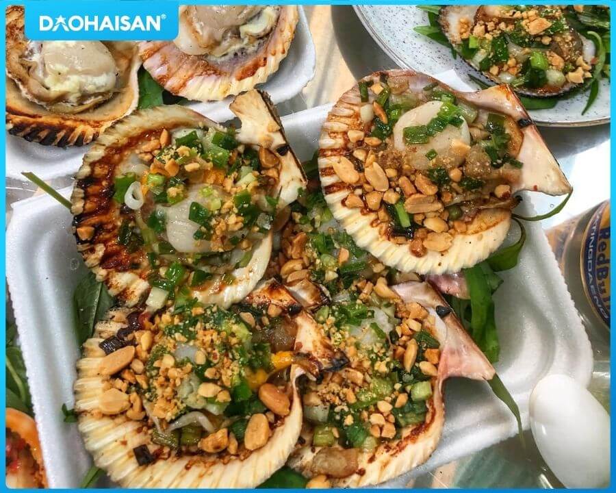 Bỏ túi cách làm món sò điệp nướng mỡ hành – DAOHAISAN