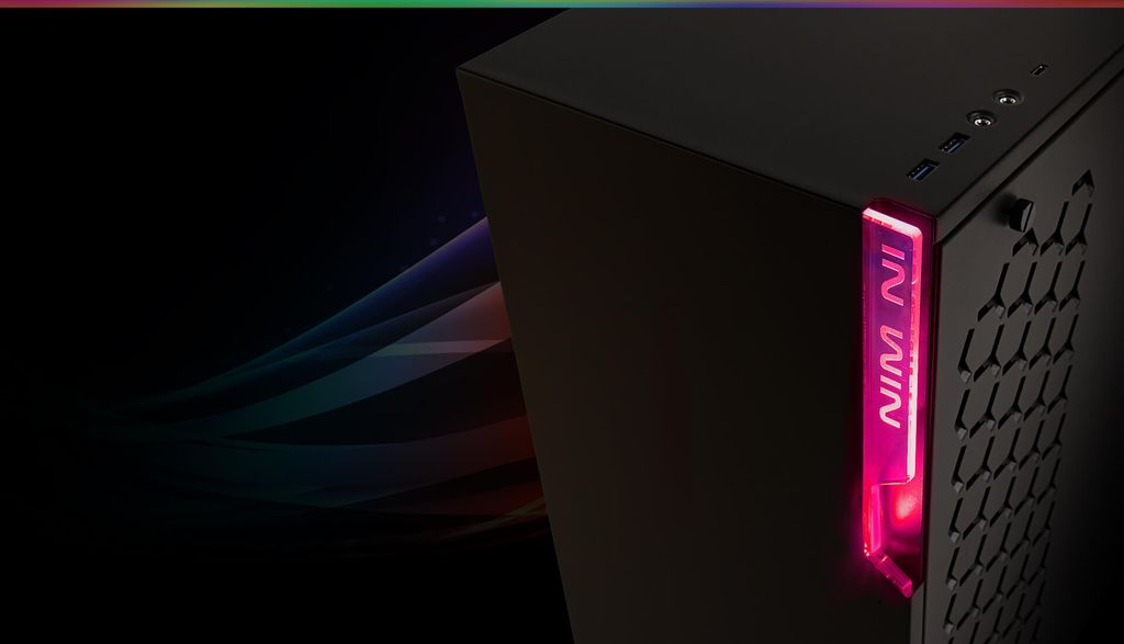 Case InWin 101C Black RGB - Full Side Tempered Glass ( Mid Tower ...