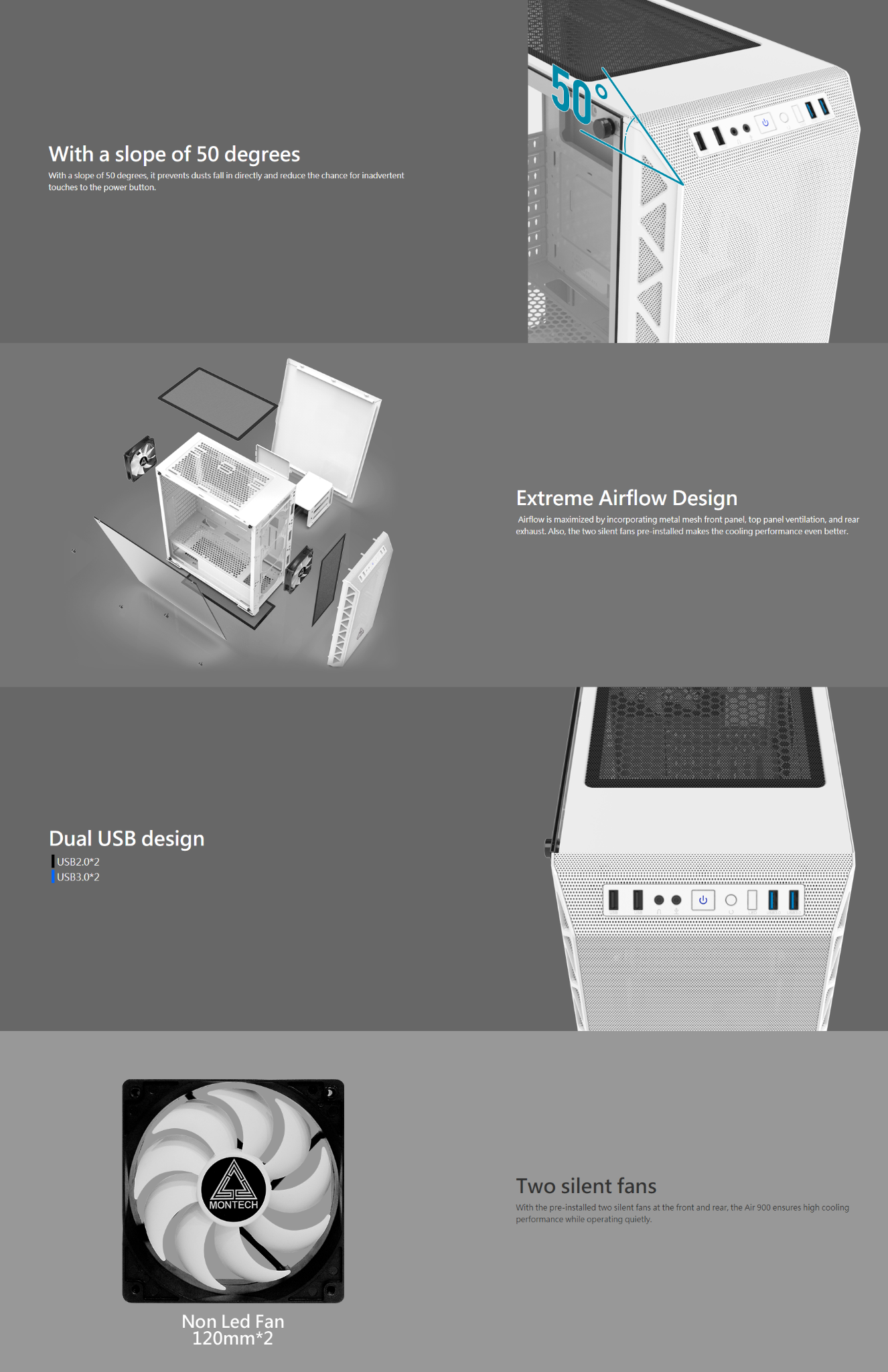 Case Montech Air 900 Mesh White - Vỏ Máy Tính - Thế Giới Gear x GEARVN ...