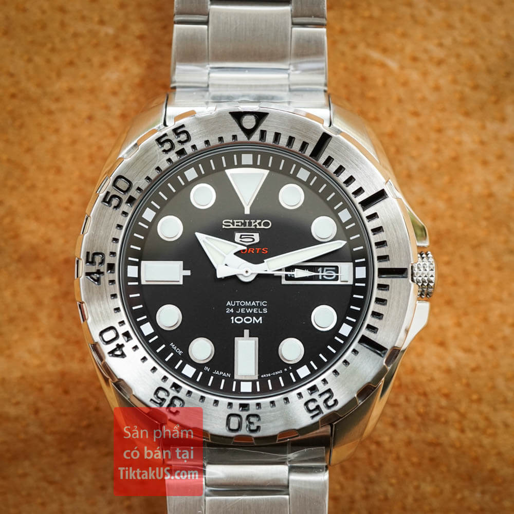 Review Seiko 5 Sport Baby Monster automatic - Tiktakus