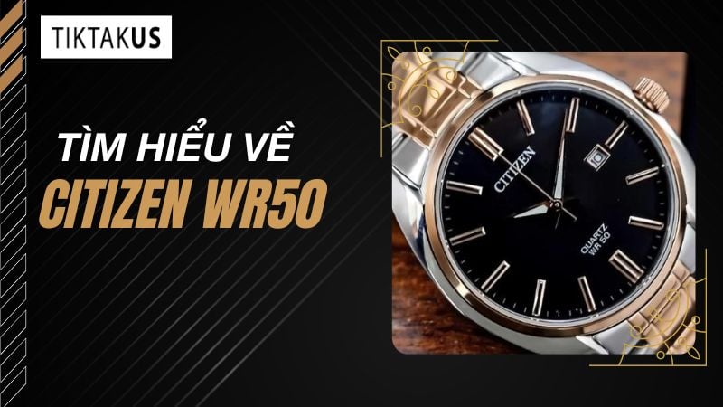 Đồng hồ Citizen WR50 là gì? Giải mã A-Z từ chuyên gia TikTakUS - Tiktakus